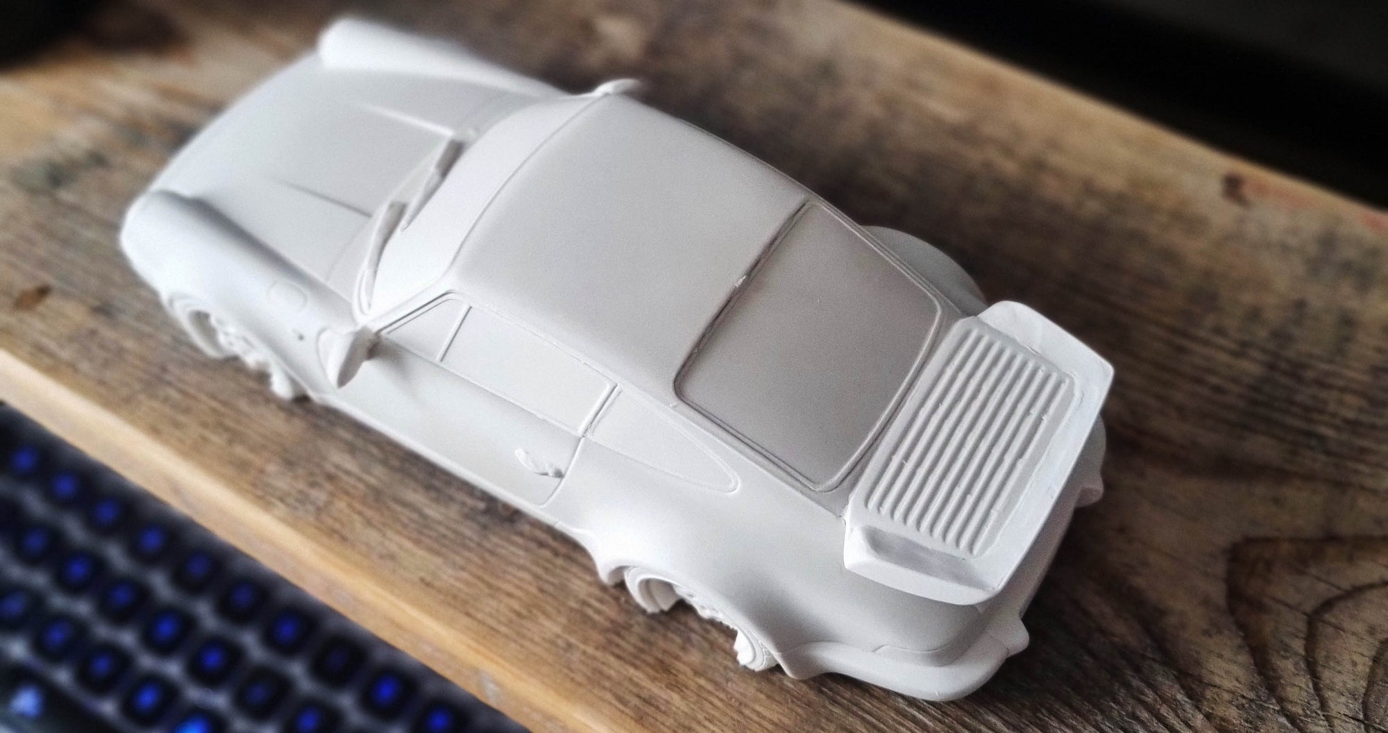 Car Sculptures | Porsche Automotive Art Sculpture | Rear View Prints