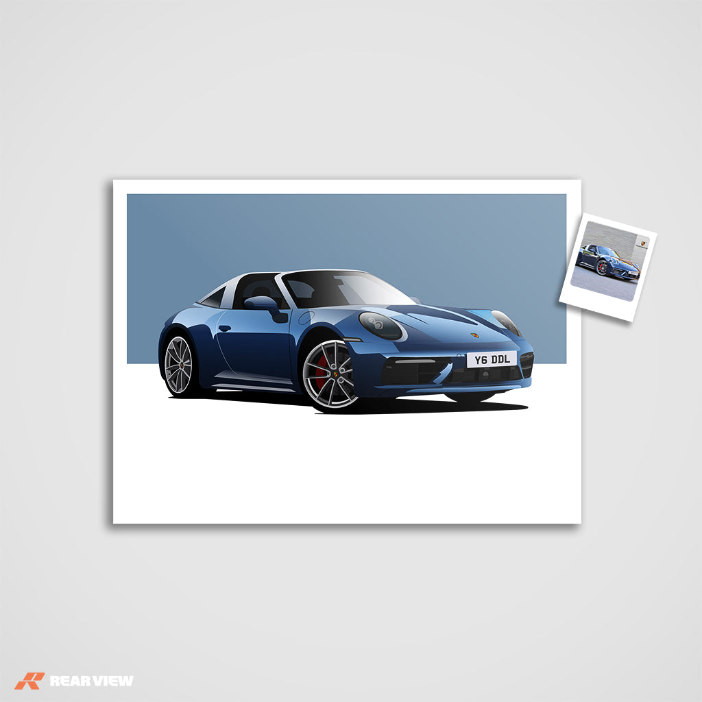 Custom Car Art Commissions • Best Christmas Birthday Gift • Draw My Car ...