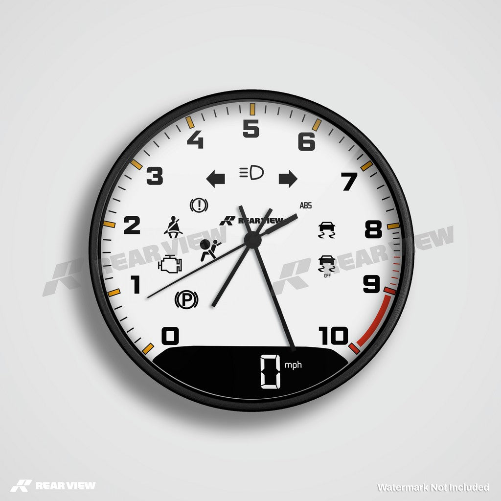 GT3RS Speed Dial - White Clock