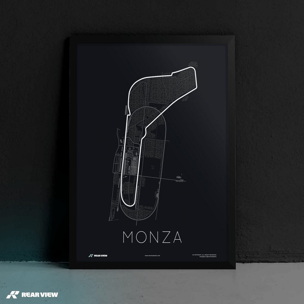 Monza F1 Track Art Posters & Prints • Rear View Prints