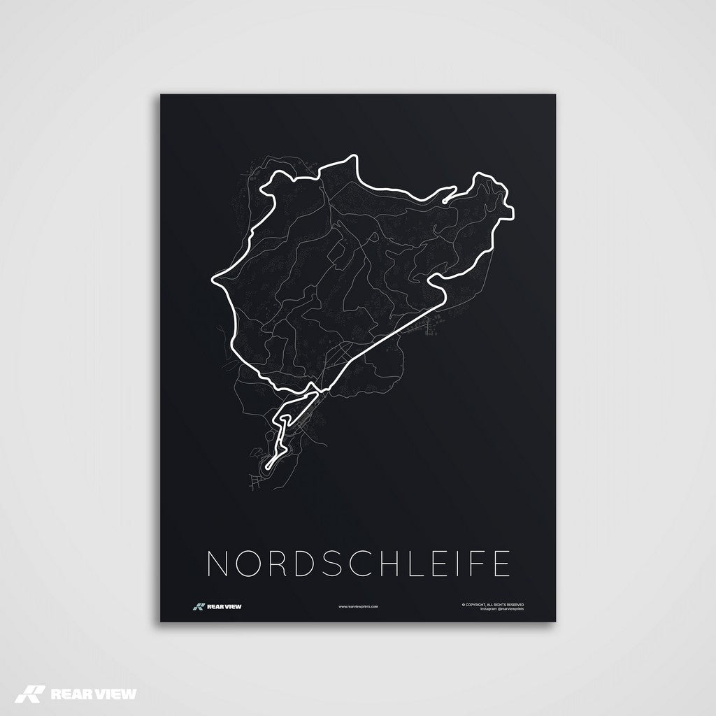 Nordschleife F1 Track Art Posters & Prints • Rear View Prints